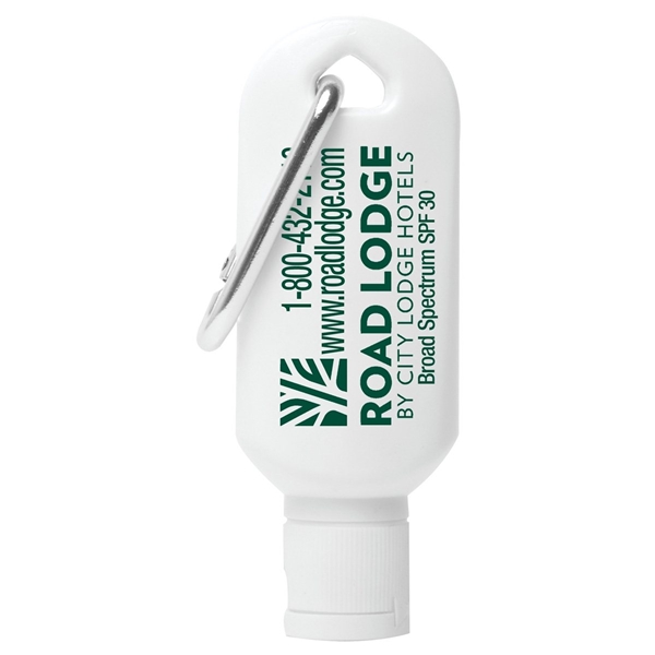 2.0 oz Broad Spectrum SPF 30 Sunscreen Lotion In Solid White Carabiner ...