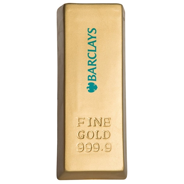 Promotional Gold Bar Stress Reliever