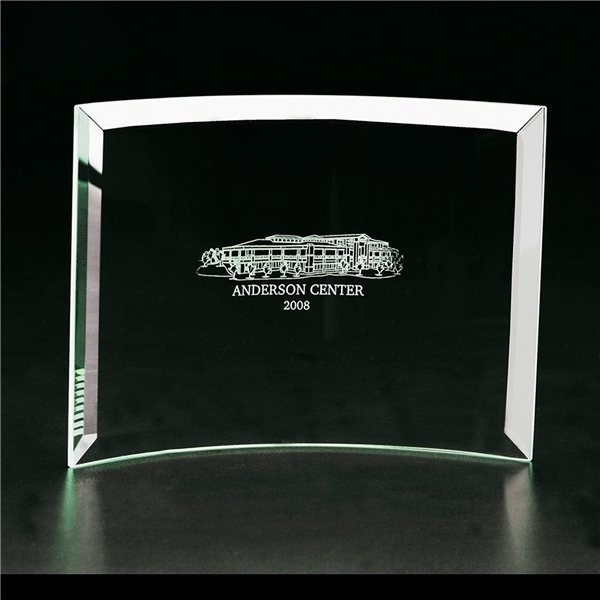 Promotional Clearaward Jade Crystal Panorama Award - 10x7 in
