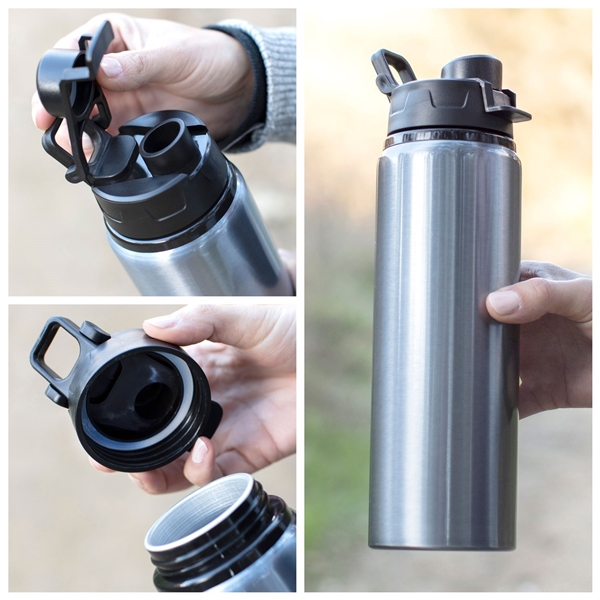 28 oz H2Go Surge Aluminum Water Bottle Aluminum Silver