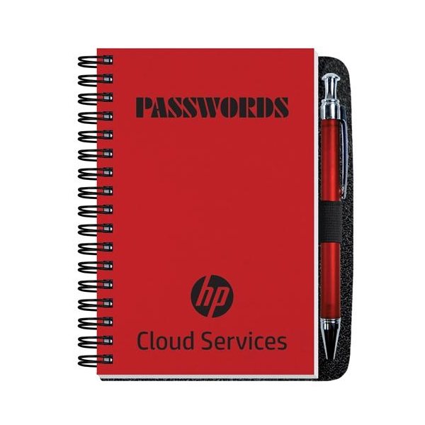 Promotional 4" x 6" Password Keeper with Pen (50 Sheets)