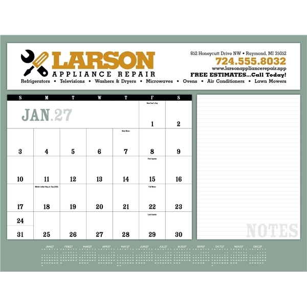 Promotional 2020 Triumph Calendar Notes Desk Pad