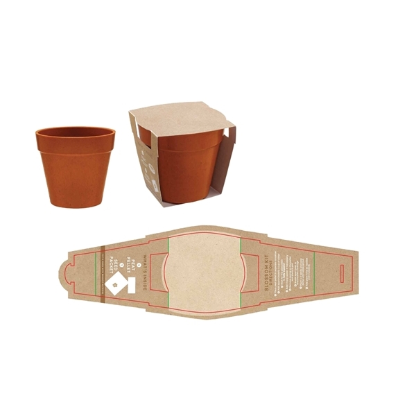 Custom Promotional Mini Blossom Kit with Biodegradable Pot