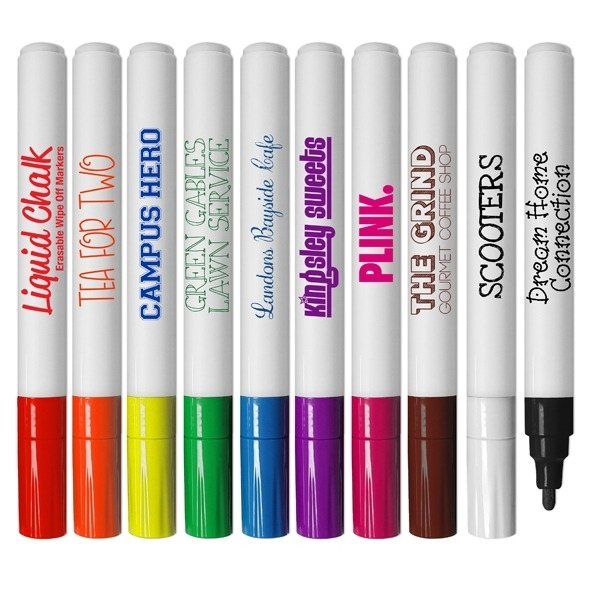 Promotional Liquid Chalk - Erasable Wipe Off Markers