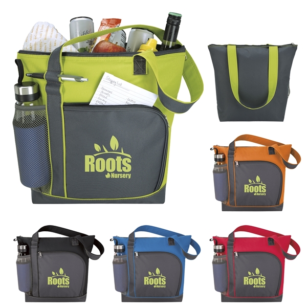 Promotional 600D Polyester Market Cooler Tote
