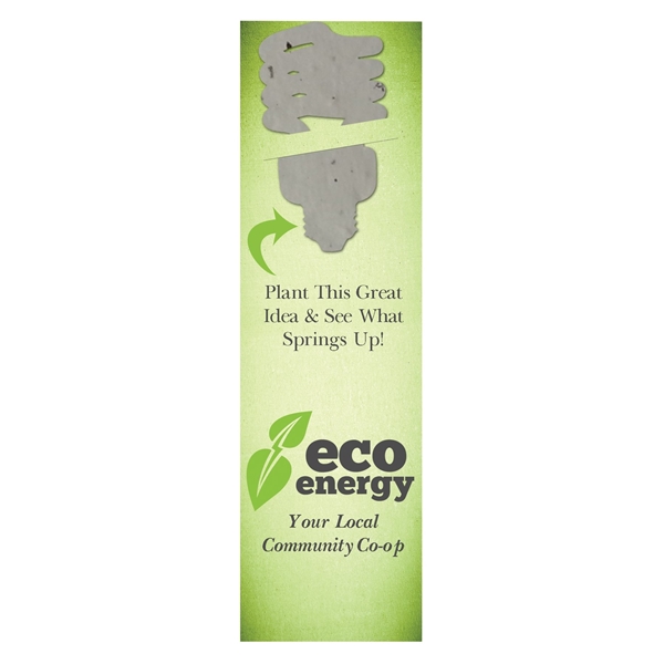 Sample - Promotional CFL Seed Shape Bookmark