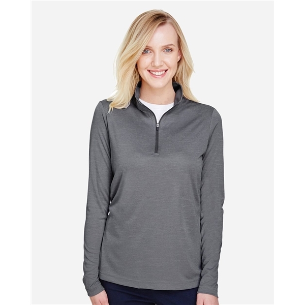 Team 365 Ladies' Zone Sonic Heather Performance Quarter-Zip