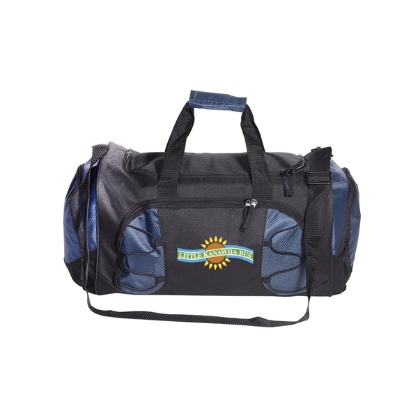 Promotional Polyester Diamond Duffle Bag with PVC Backing
