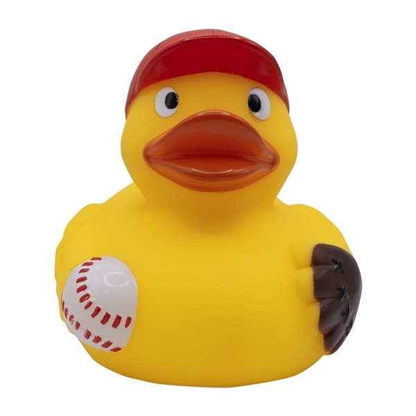 Promotional Rubber Baseball Duck
