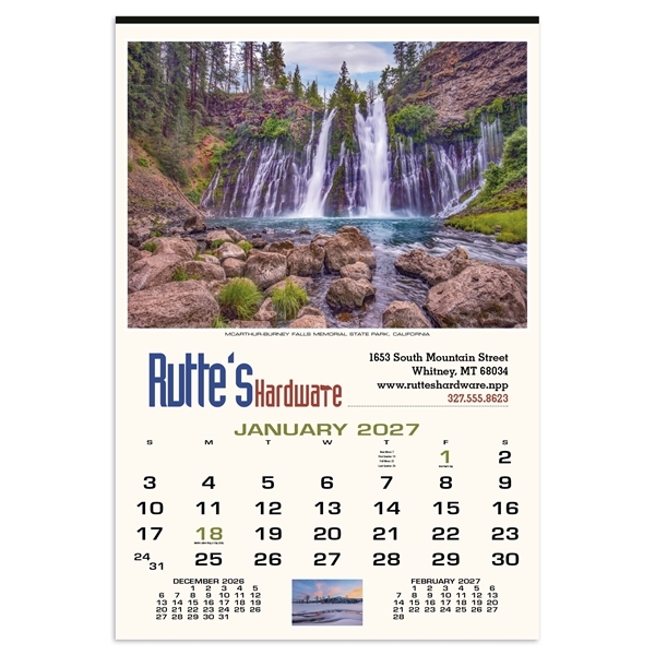 Promotional HotLine® Products Scenic America® Executive Calendar