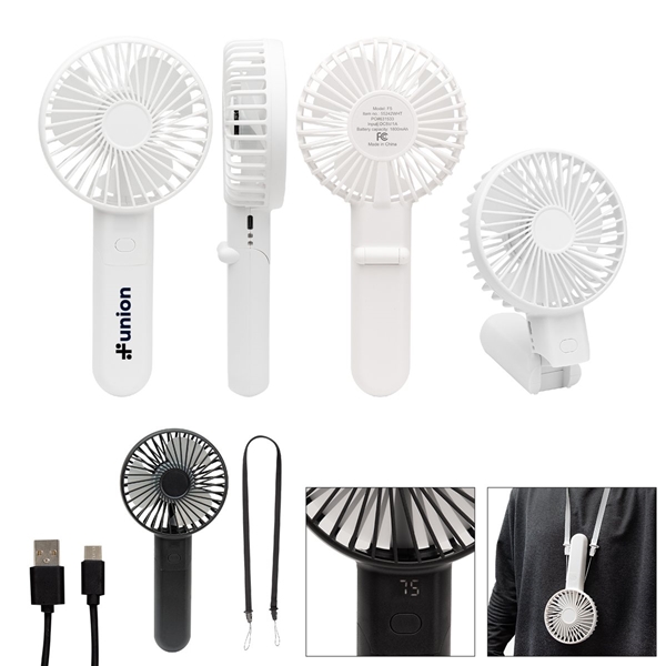 Promotional Bend & Snap Rechargeable Fan
