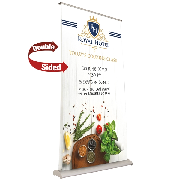 46.5" Deluxe Pro Retractor Double-Banner Kit (Dry-Erase Media)