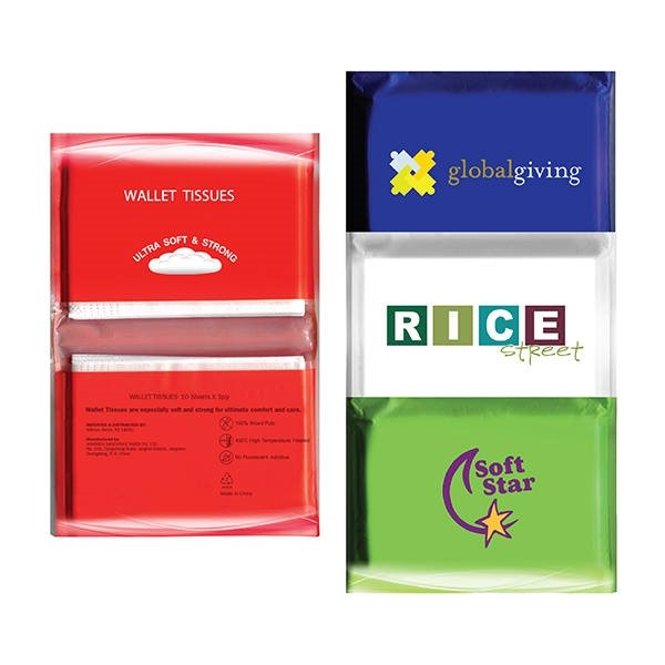 Promotional Tissue Pack, Full Color Digital