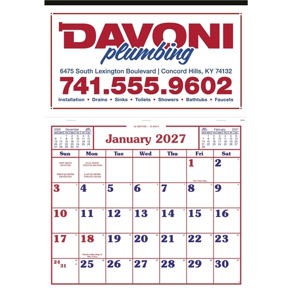 Promotional Skinner & Kennedy® Billboard Apron Calendar