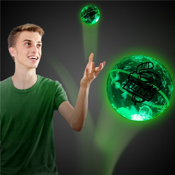 Promotional Green Glow Bounce Ball