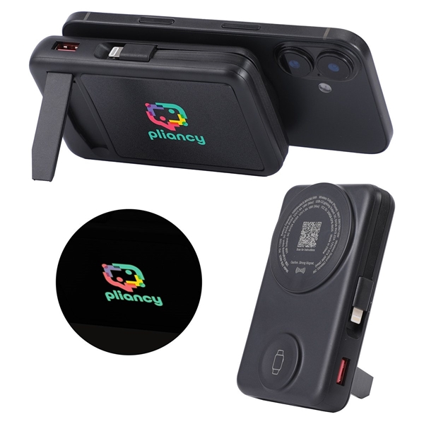 Imperial 10000mAh Light-Up Power Bank with Magnetic Wireless Charger ...