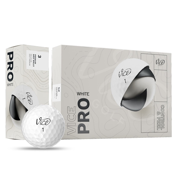 Vice Pro Golf Balls - 12 Balls per Box (4 Sleeves of 3)