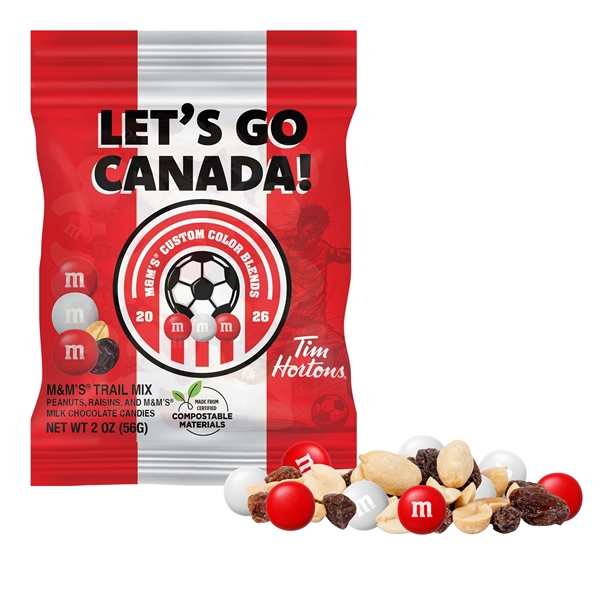 Soccer M&M'S Trail Mix, 2 oz ECO-Digibag, Full Color, Color Choice