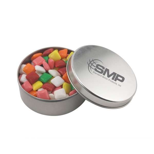 Promotional Round Tin with Mini Chicklets
