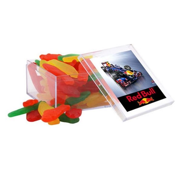 Promotional Acrylic Box with Swedish Fish