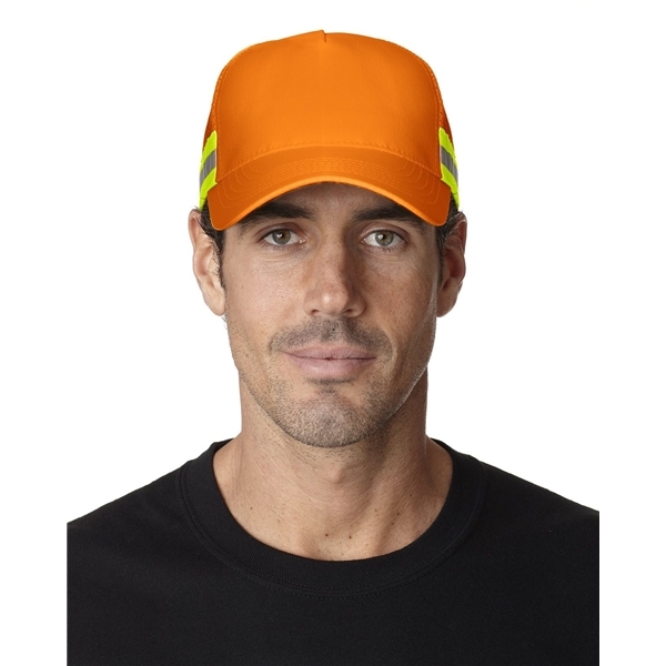 Adams Trucker Reflector High-Visibility Constructed Cap