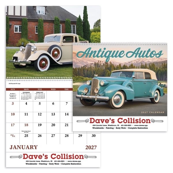 Promotional Antique Autos - Spiral - Good Value Calendars®