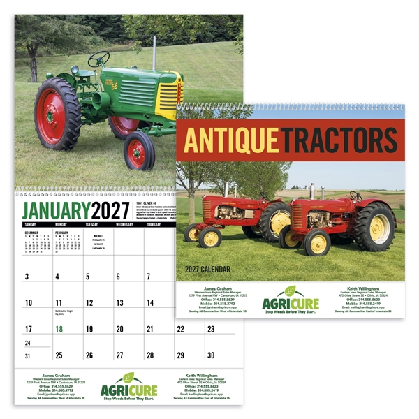 Promotional Antique Tractors Calendar