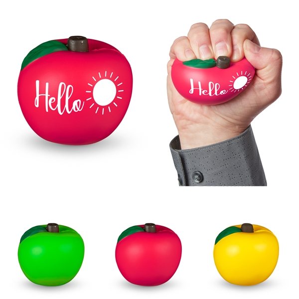 Promotional Apple Shape Super Squish Stress Ball Sensory Toy