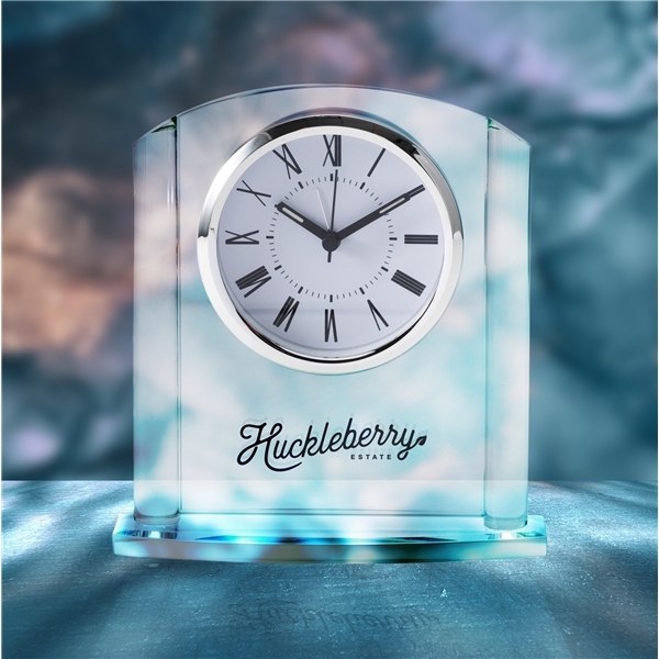 Promotional Arch Glass Desk Clock