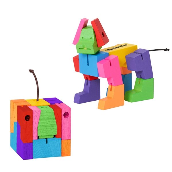 Areaware Milo Multicolored Dog Puzzle Micro Toy Robot, Dozens of Poses ...