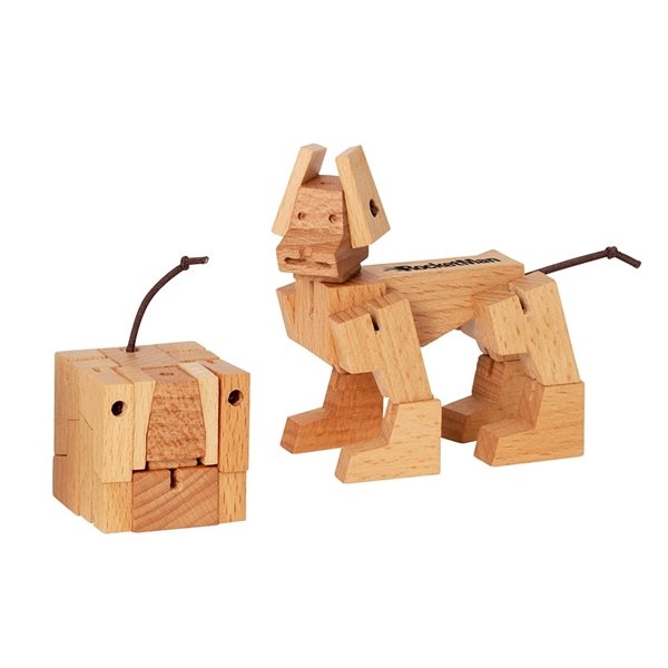 Areaware Milo Natural Dog Puzzle Micro Toy Robot, Dozens of Poses in ...