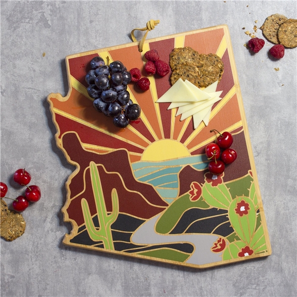 Promotional Arizona State Shaped Cutting And Serving Board With Artwork ...