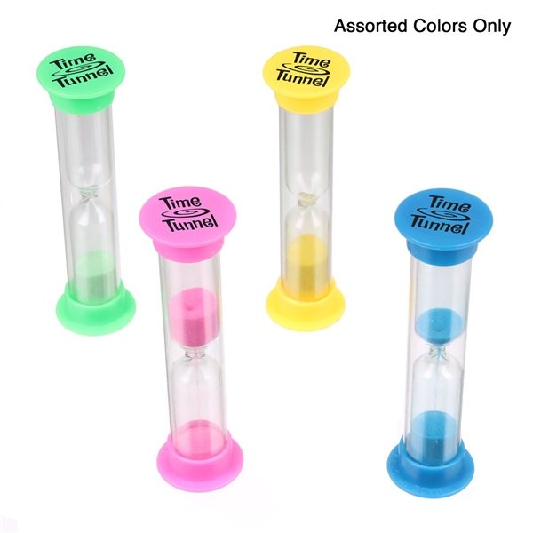 Promotional Assorted Color Sand Timer With Two-Minute Timer