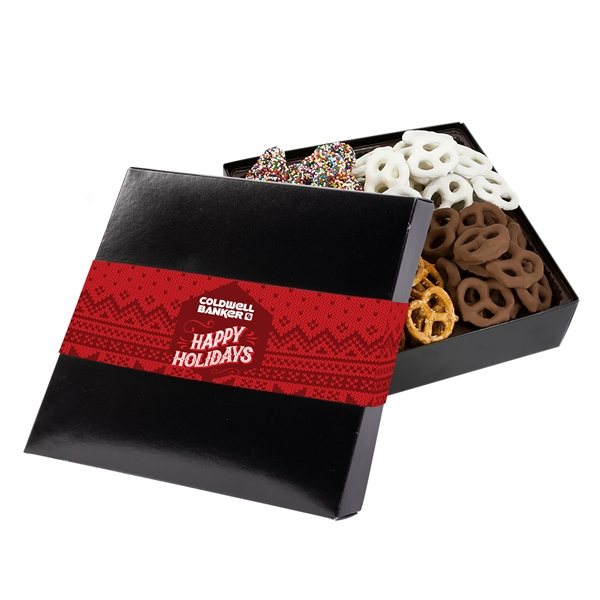 Promotional Assorted Mini Pretzels- Full Color Band