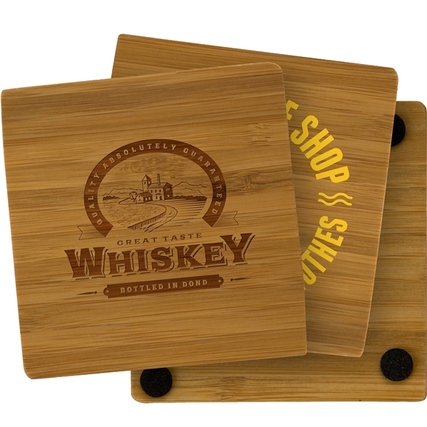 Promotional Bamboo Coasters: Single Square