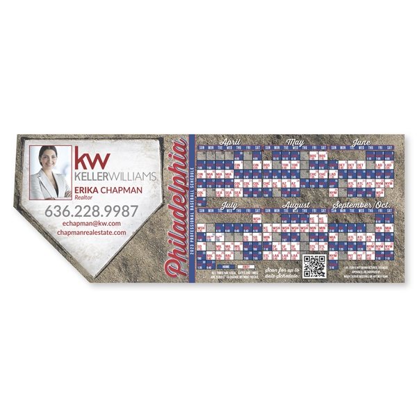 Promotional Baseball Schedule Magnet