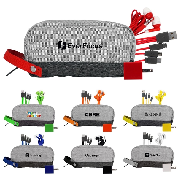 Sample - Promotional Bay Two Tone Wall Charging Travel Set