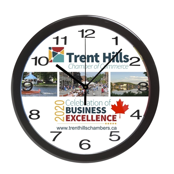 Promotional "BEZEL" 12" Economy Oversized Wall Clock