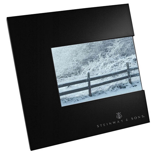 Promotional Black Square Wide Border Horizontal Metal Frame For 4x6 Photo