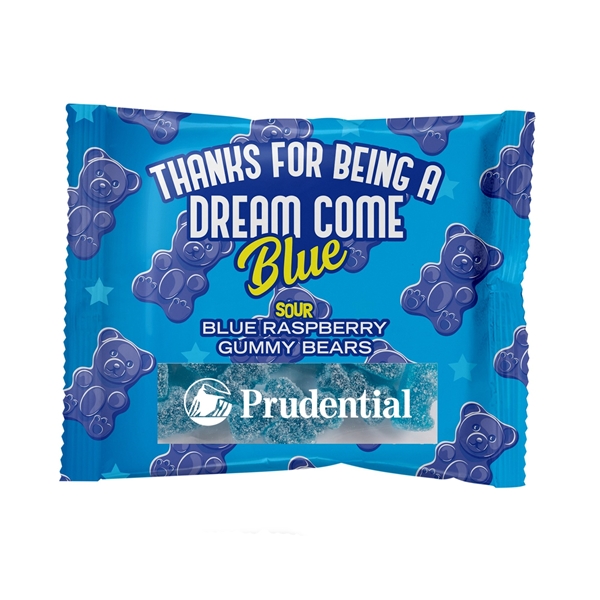 Promotional Candy By Color 2 oz Full Color Digibag With Gummy Bears