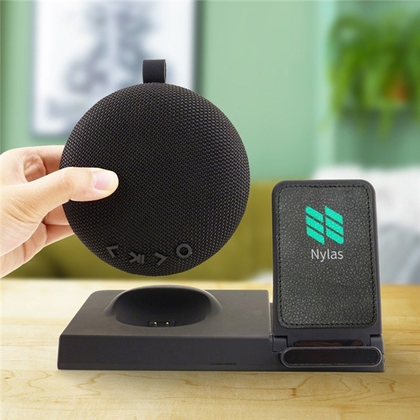Chi-Charge Beethoven - Desktop Wireless Speaker and Charging Power Station
