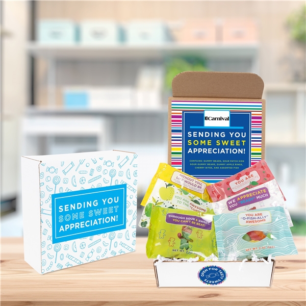 Promotional Clever Candy Sweet Appreciation Gummy Candy Mailer