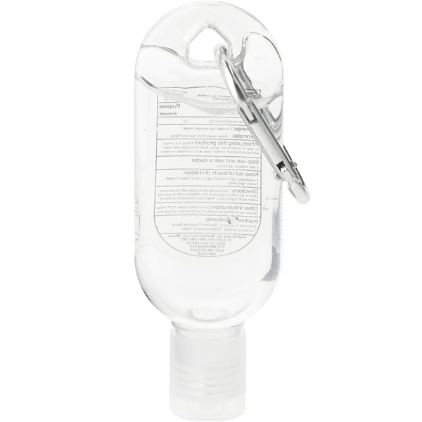 Promotional Clip-N-Go 1 oz Hand Sanitizer with Mini Carabiner
