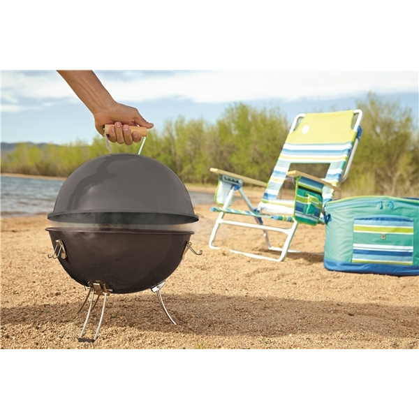 Promotional Coleman® Party Ball™ Charcoal Grill With Cover