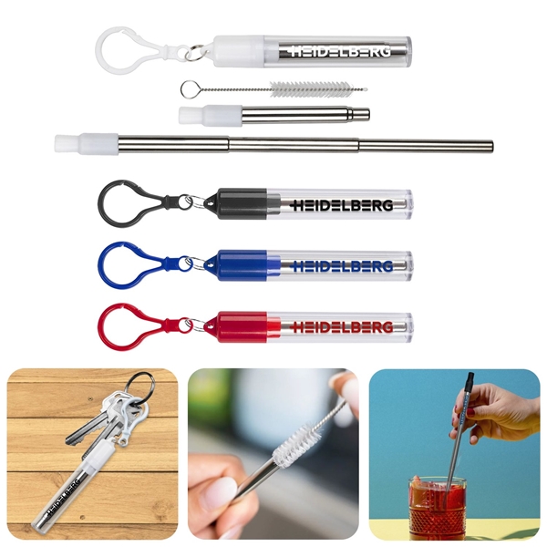 Promotional Collapsible Straw Set