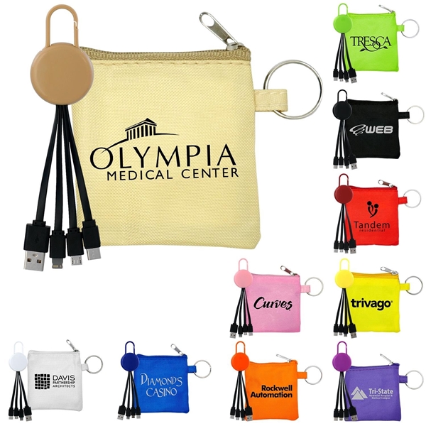 Promotional Colorful Pouch & Cable Set