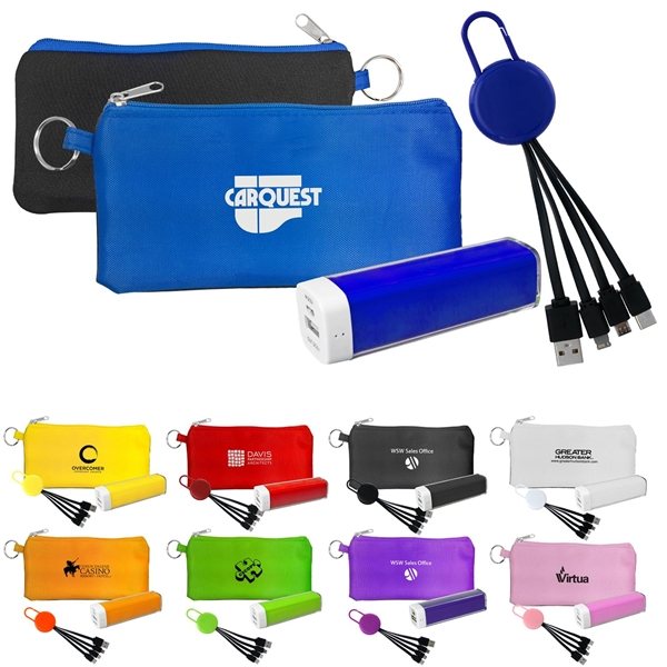 Promotional Colorful Power Bank Cable Set