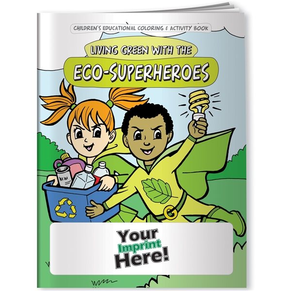 Promotional Coloring Book - Living Green With Eco-Superheroes