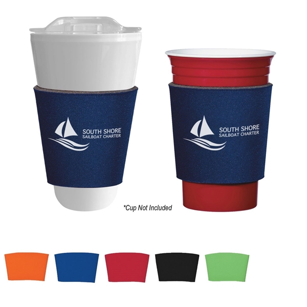 Promotional Comfort Grip Cup Sleeve - 4.25" W x 3.5" H
