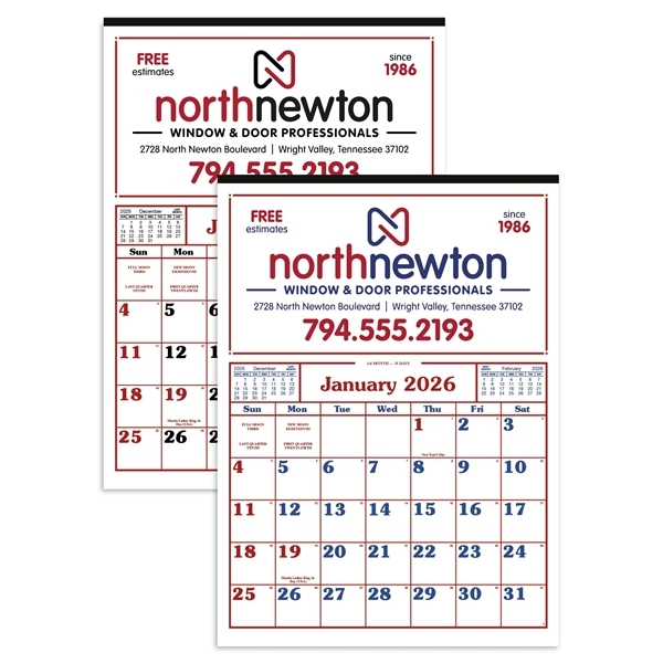 Promotional Commercial 12-Sheet Calendar